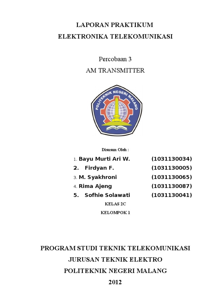 Laporan Prak 3 (AM TX) | PDF