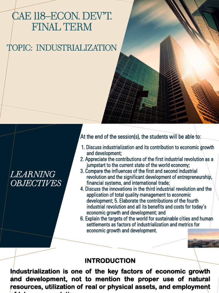 INDUSTRIALIZATION | PDF | Exports | Industrial Revolution