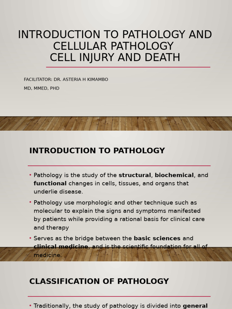 Introduction To Pathology and Cellular Pathology | PDF | Necrosis ...