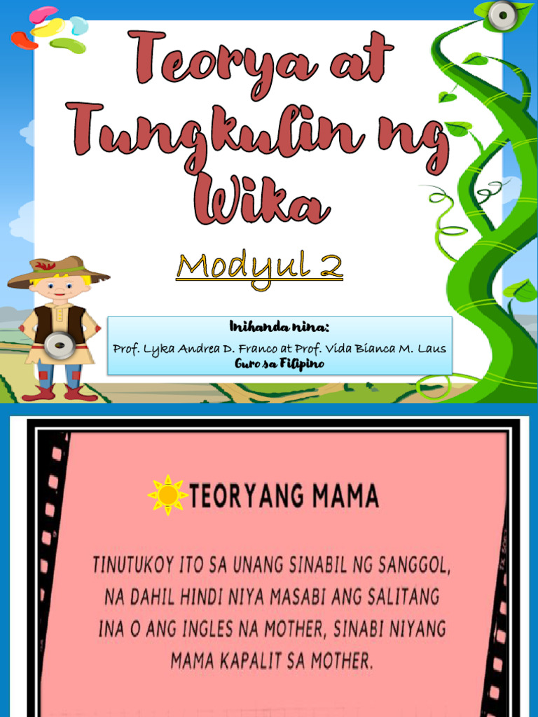 CM2 - Teyorya at Tungkulin NG Wika | PDF