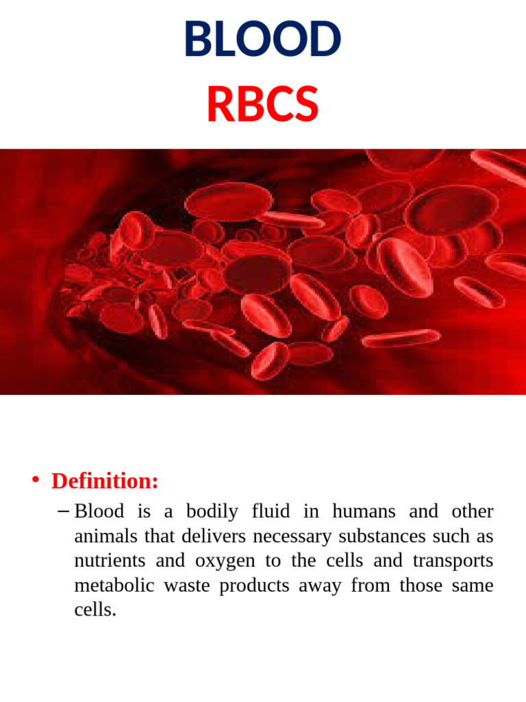 RBC's | PDF | Red Blood Cell | Anemia