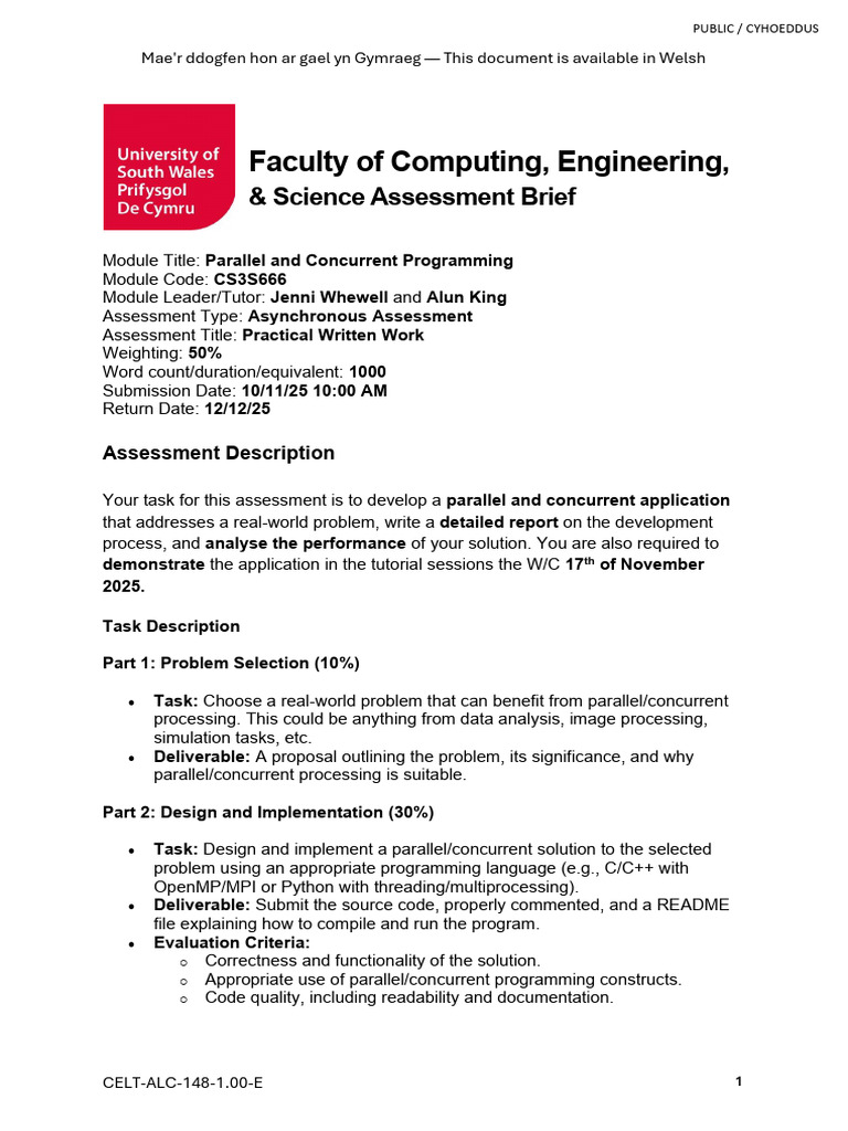 CS3S666 Practical Written Work Brief (2) | PDF | Computer Programming ...