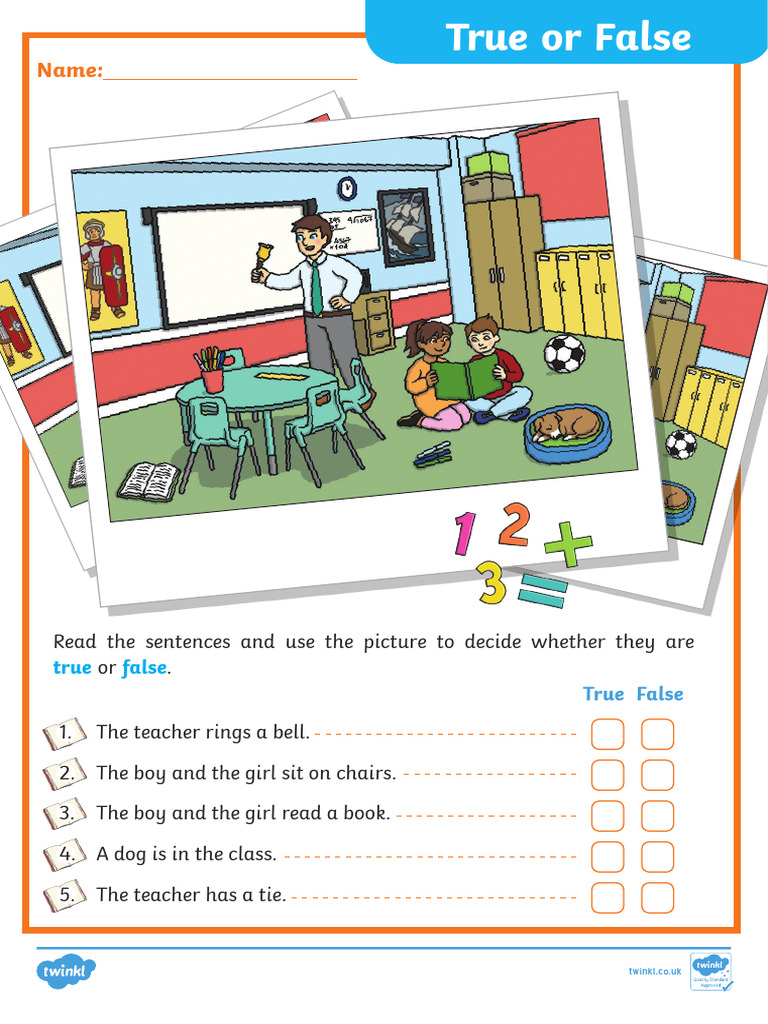 T e 1753346224 True or False Reading Worksheets Ver 3 | PDF | Chess ...