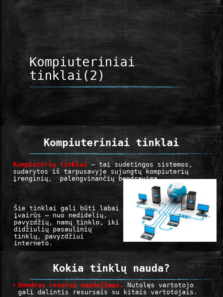 Kompiuteriniai Tinklai 2 Pamoka | PDF