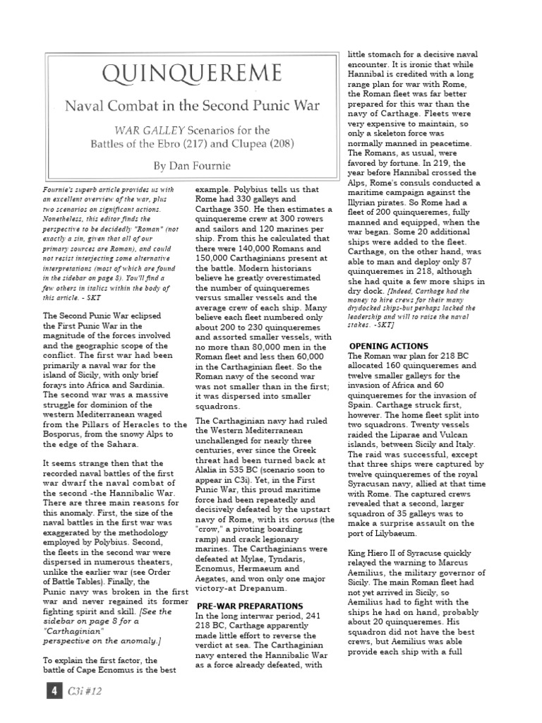 1_12_quinquereme | PDF | Punic Wars | 3rd Century Bc