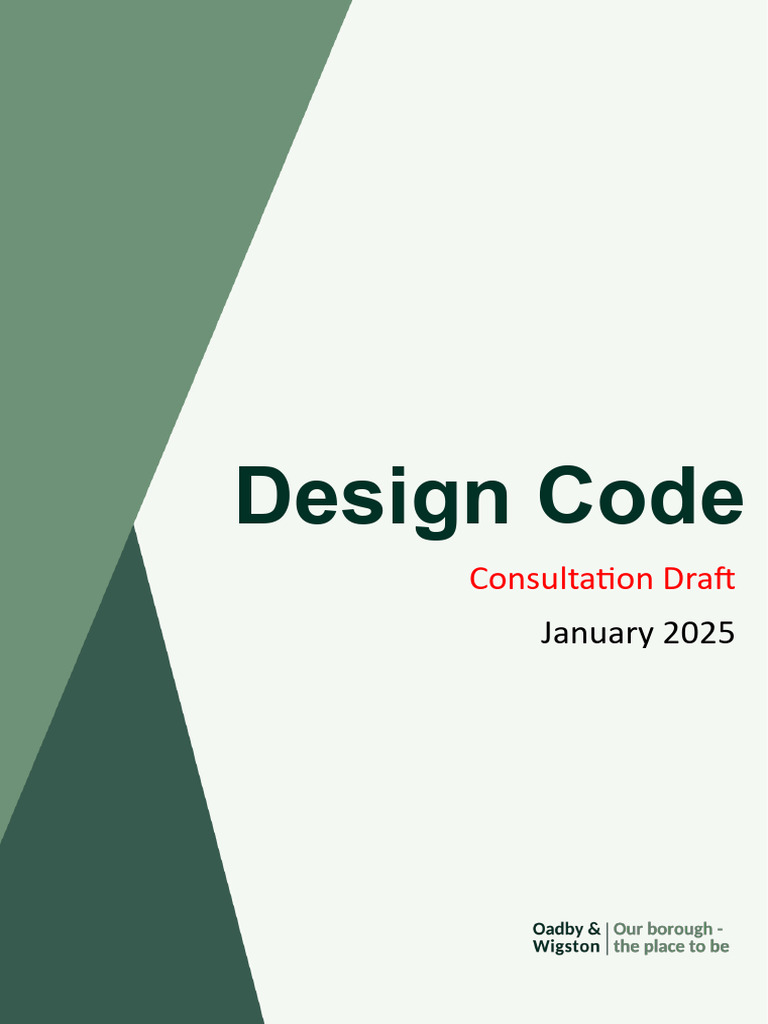 Oadby and Wigston Design Code 2025 | PDF
