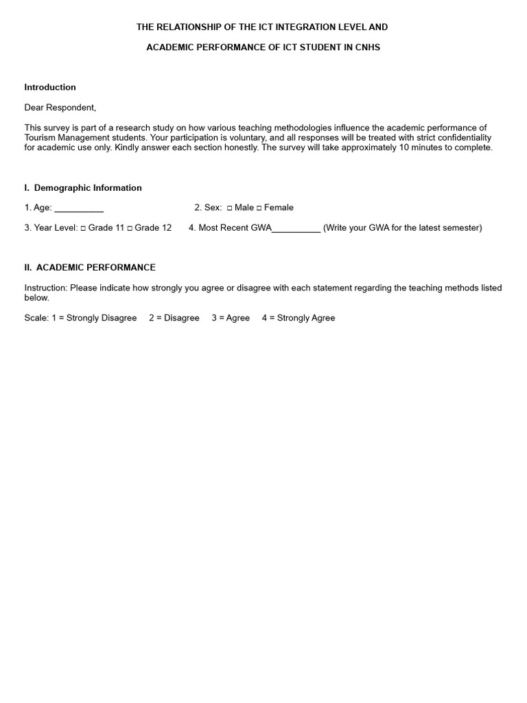 ICT Integration and Student Performance | PDF