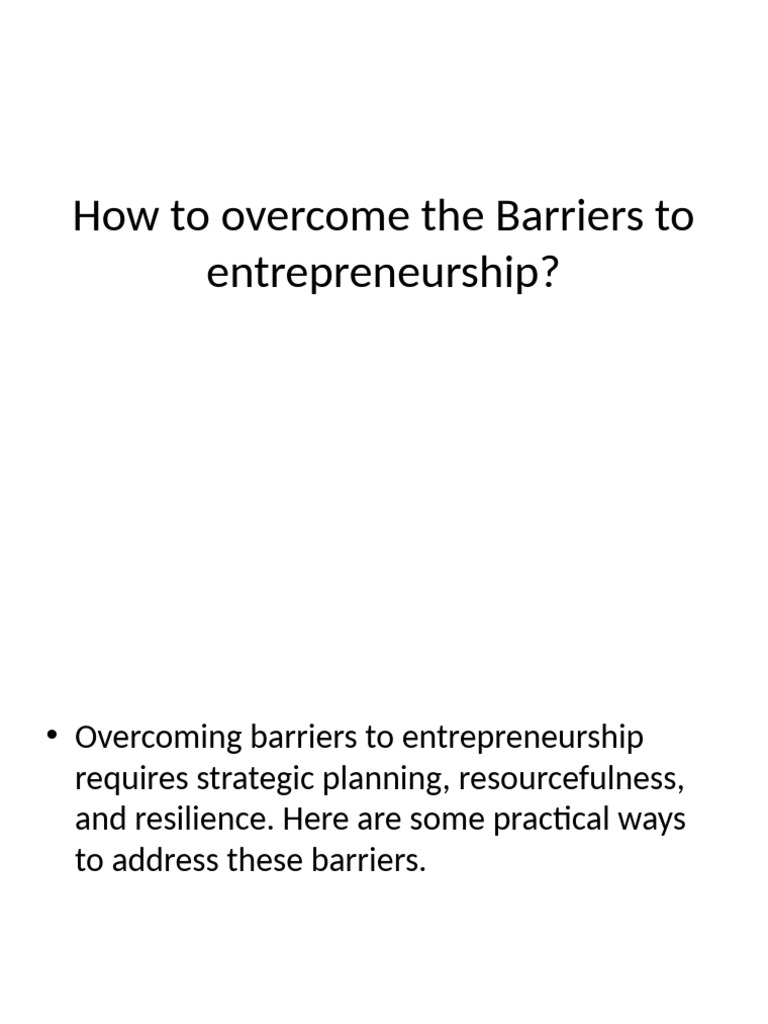 Ppts Chapter 3 (Continuee-How To Overcome Barriers) | PDF ...