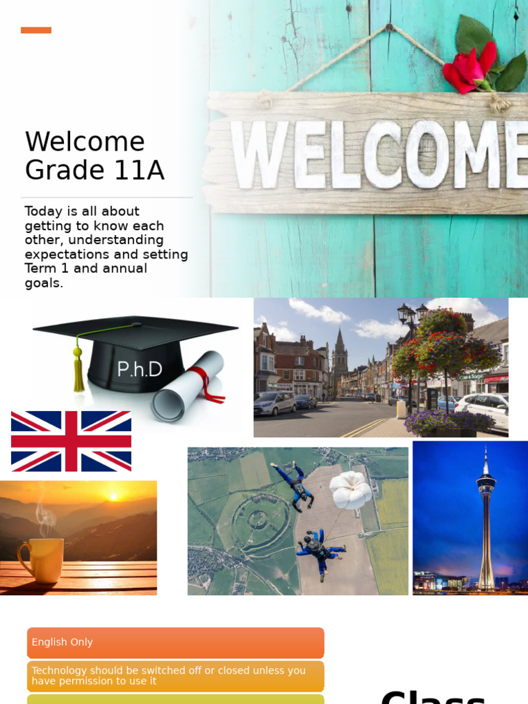 Grade 11A Class Introduction & Rules | PDF