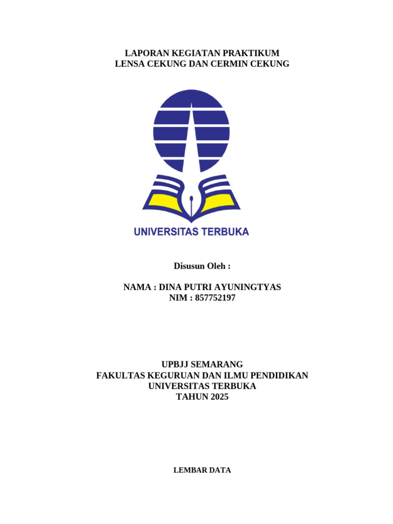 Praktikum Lensa dan Cermin Cekung | PDF