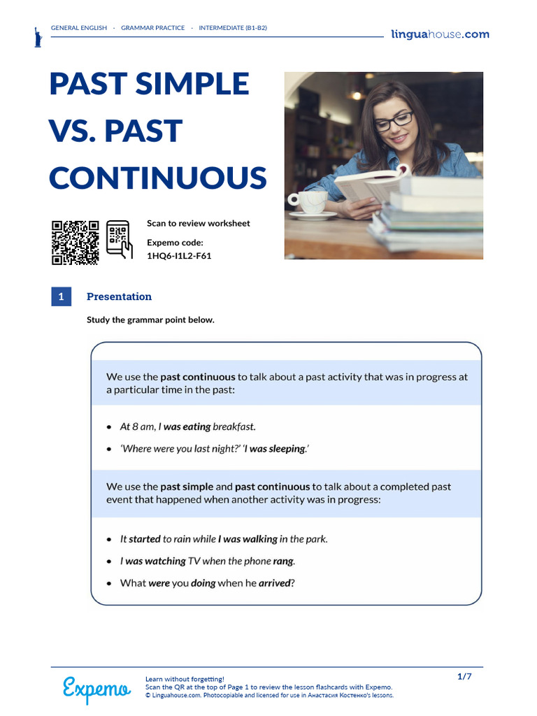 Past Simple vs. Past Continuous Practice | PDF