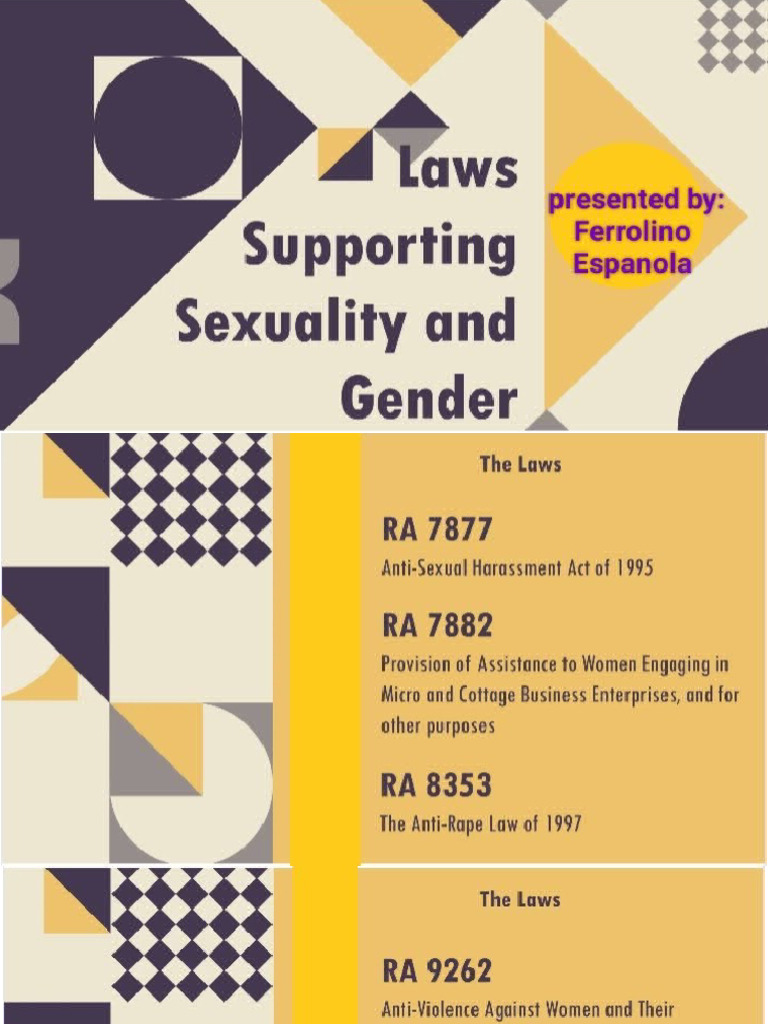 4 - Law Supporting Sexuality and Gender | PDF