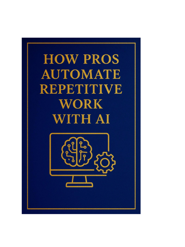 How Pros Automate Repetitive Work With AI | PDF | Automation | Artificial Intelligence