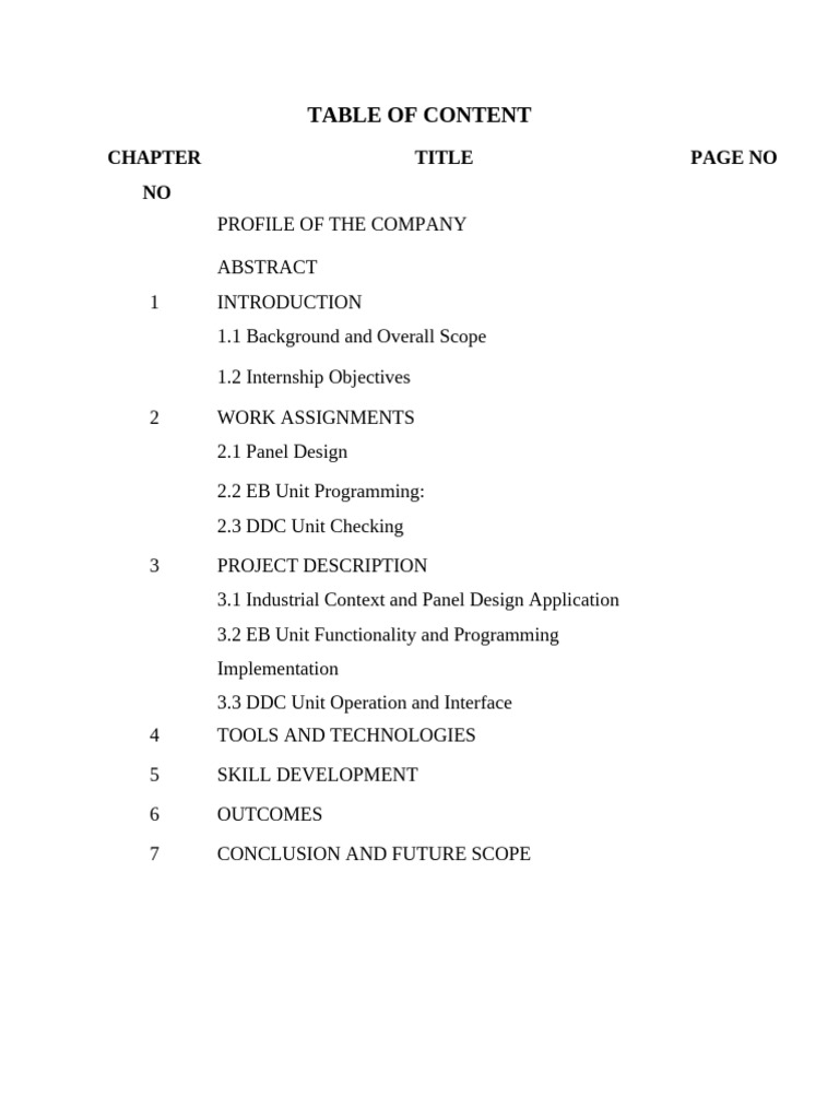 Table of Content | PDF