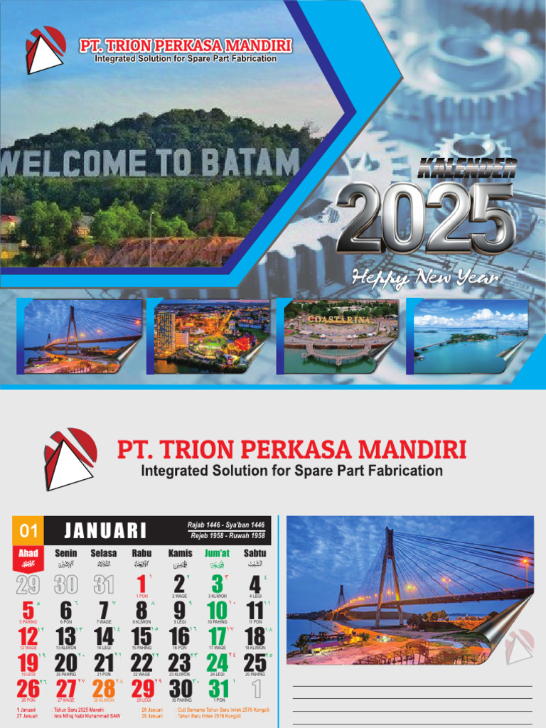 Kalender Meja Trion 2025 | PDF