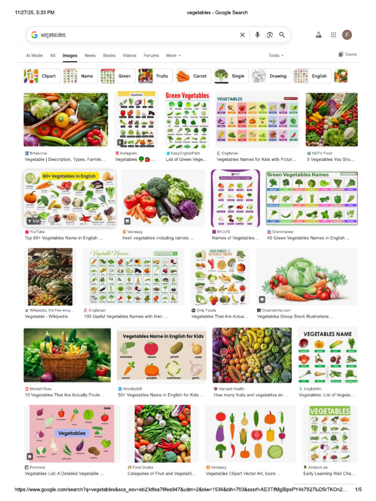 Vegetables | PDF