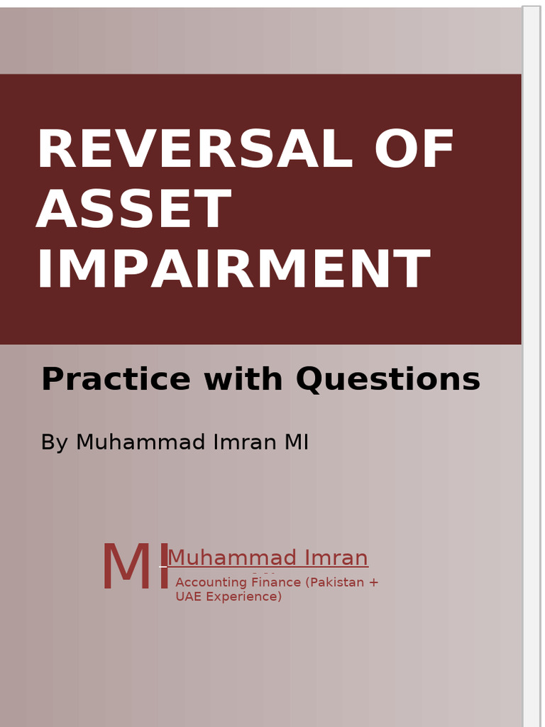 Reversal of Asset Impairment Explained | PDF | Depreciation | Deferred Tax