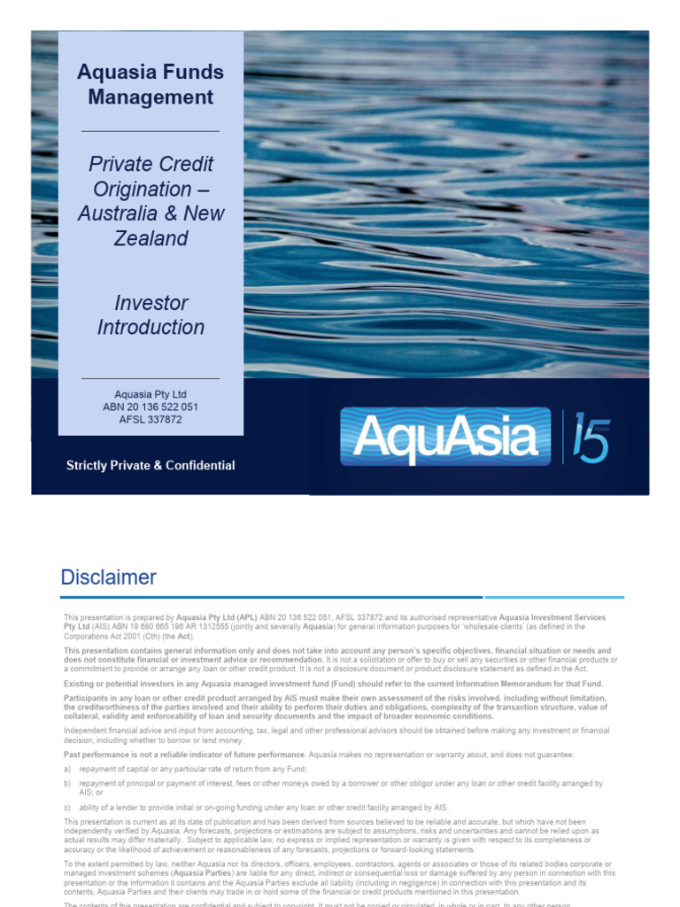 Private Credit Investment in Australia & NZ | PDF | Credit | Finance ...