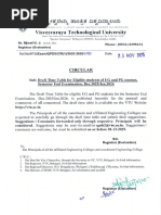 VTU Dec 2025/Jan 2026 Exam Timetable | PDF