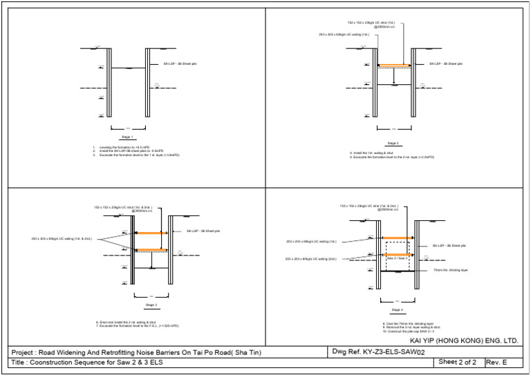 Construction Sequence for Sheet Piles | PDF | Chess Theory | Chess