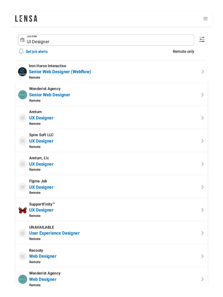 Remote UI Designer Jobs | PDF