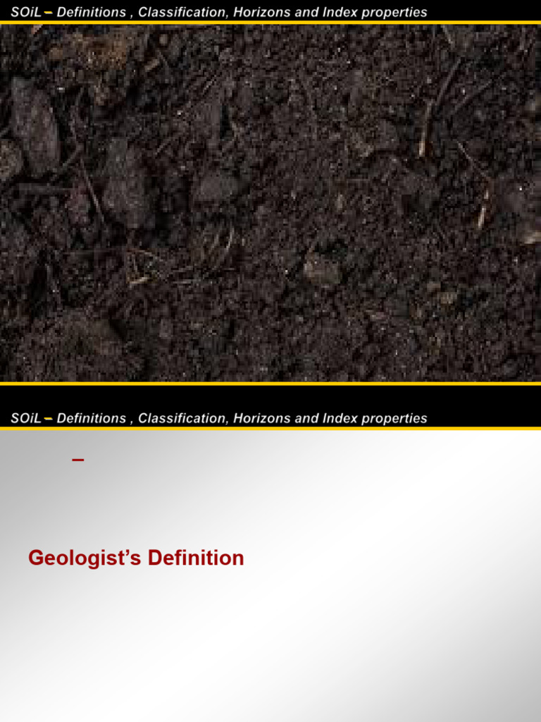 Soil Profiles & Basic Knowledge For Civil Engineers | PDF | Soil | Rock ...