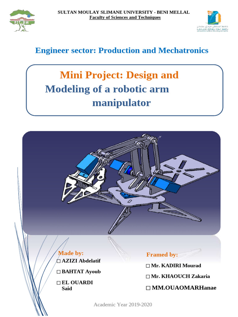 Robotic Arm Project Report | PDF | Actuator | Robot