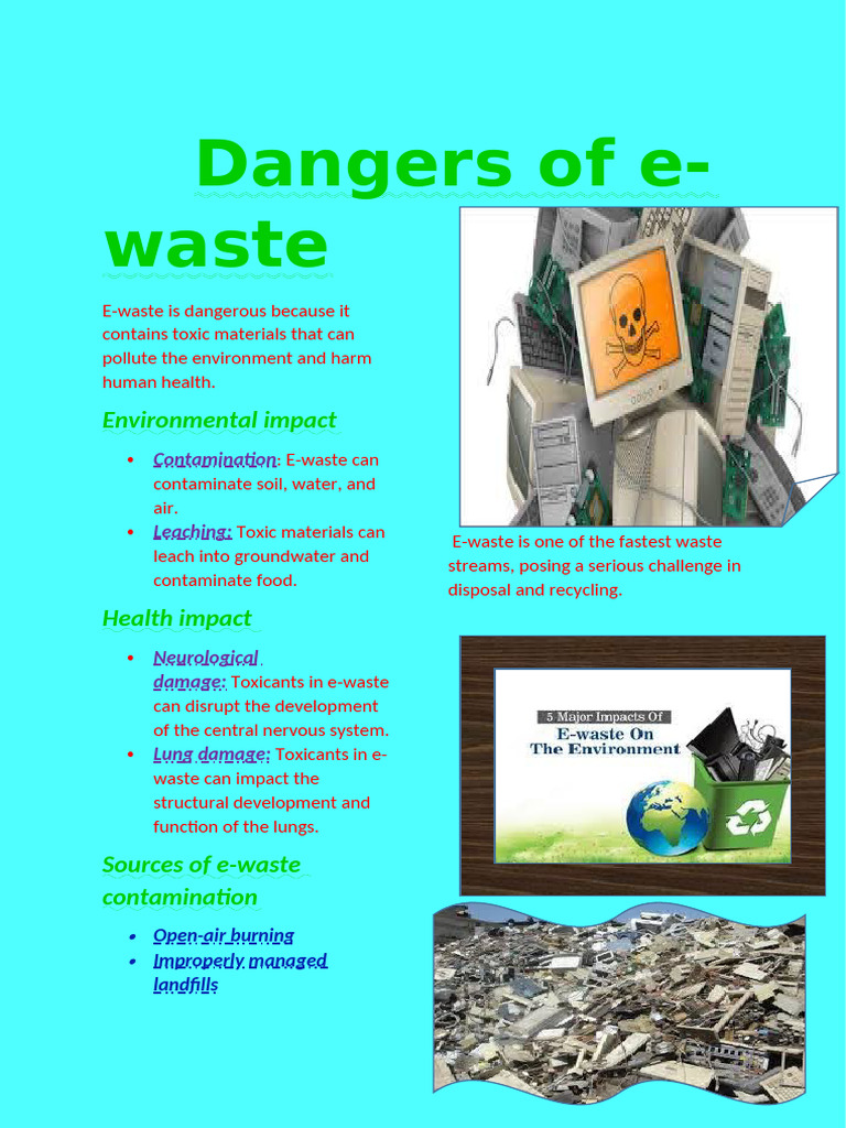 Dangers of E-Waste and Its Impact | PDF