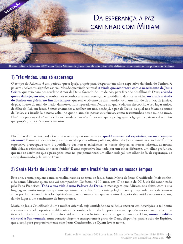 Intro Advento 2025 | PDF | Advento | Jesus