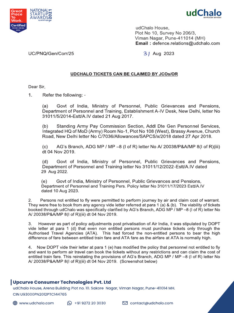 LTC Letter Claim | PDF