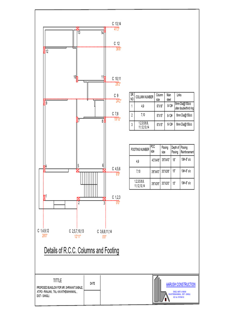 Shrikant Sabale Center Line Plan 1 | PDF