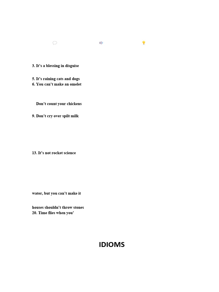 ? Idiom | PDF
