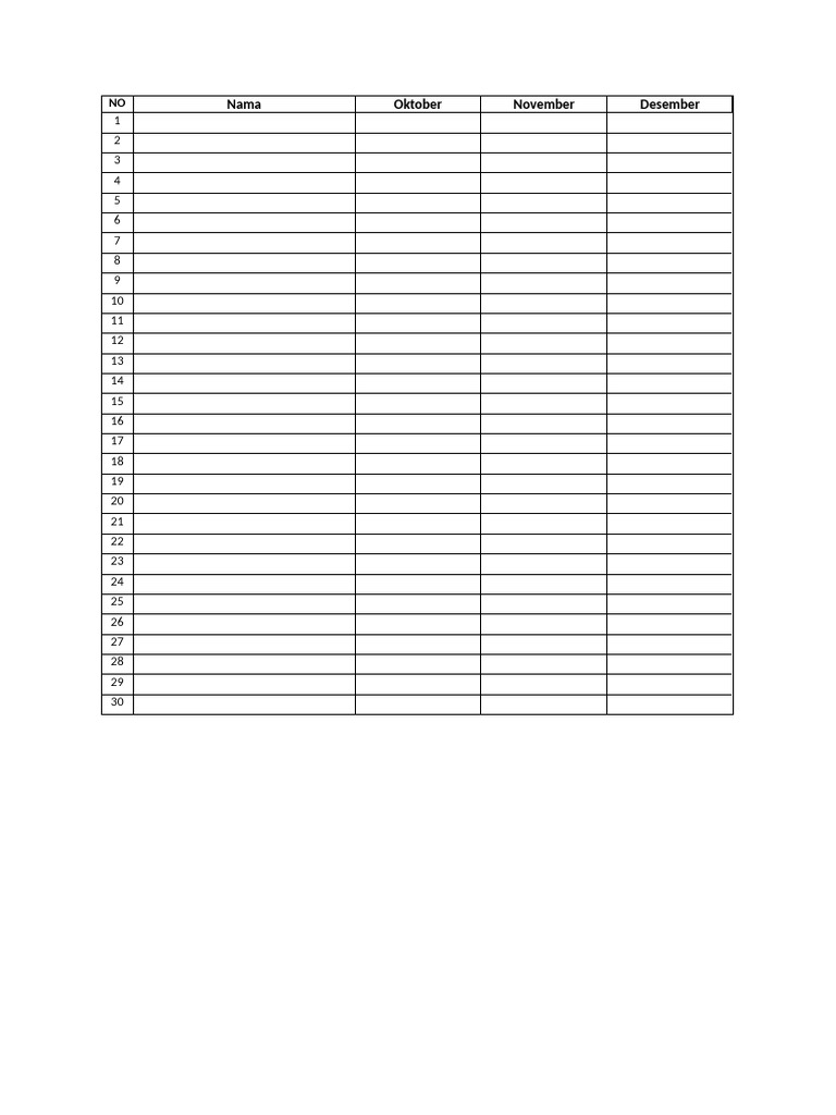 Table Tagihan | PDF