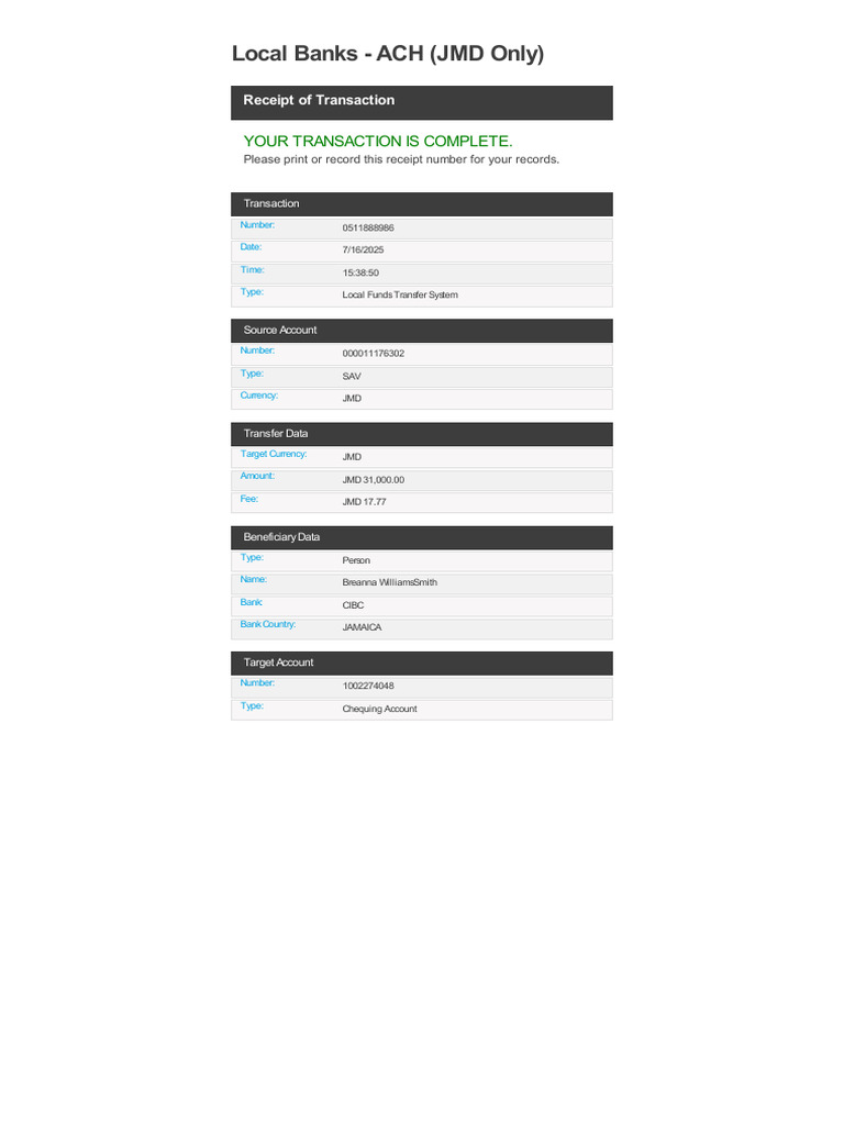 Ach Receipt 202507161539 | PDF