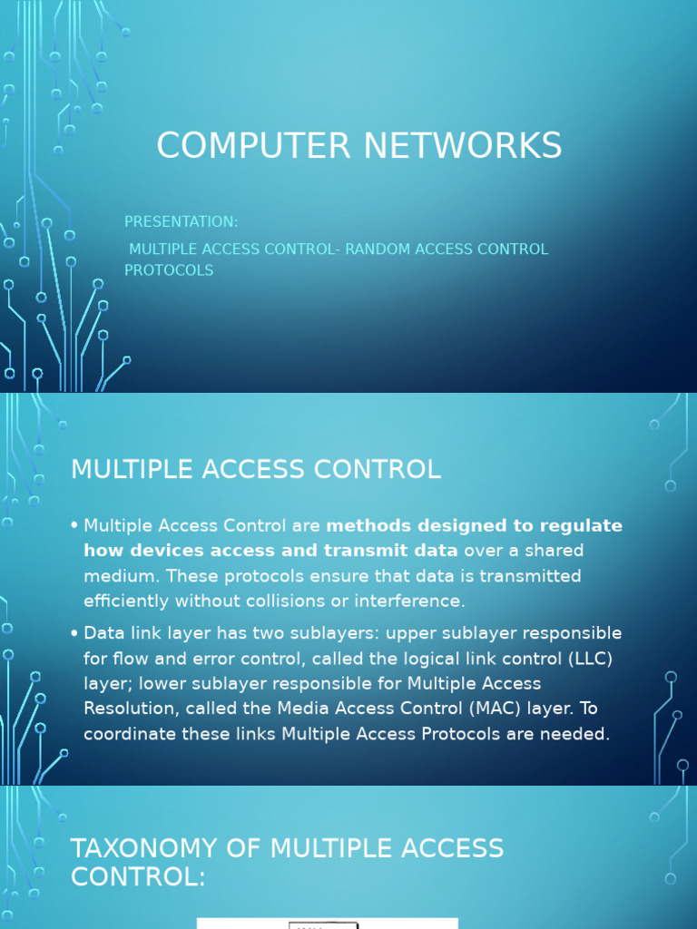 Computer Networks Presentation G1 | PDF | Channel Access Method ...