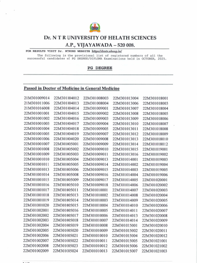 #Medical PG Degree - 2025 | PDF