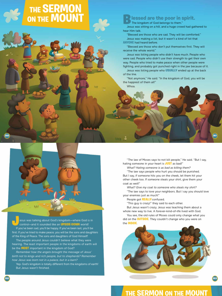 Sermon On The Mount Bible Story Pack | PDF | Jesus | Sermon