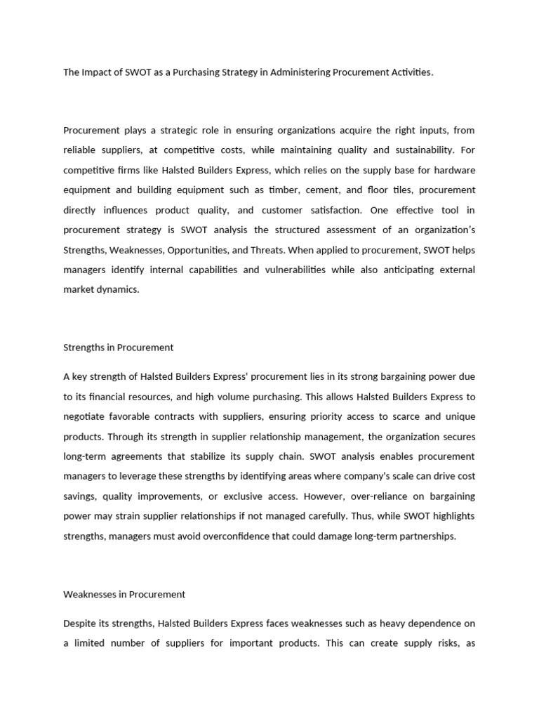 (Complete) Logistics and Distribution (Assignment 3) | PDF | Swot ...