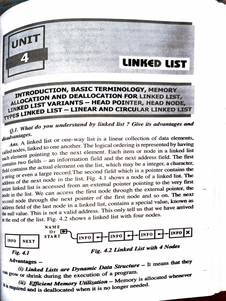 Shivani Unit 4- Linked Lists | PDF | Pointer (Computer Programming ...