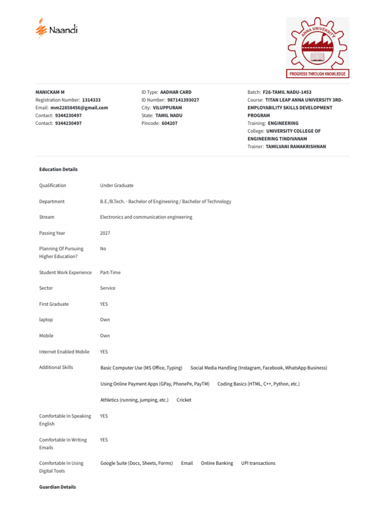 Thejobfactory - Naandi Foundation | PDF | Computing