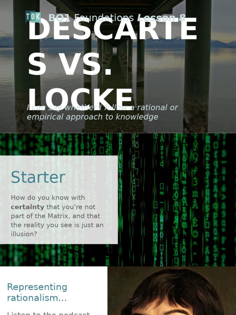 1.8 Descartes vs. Locke (Class Presentation) | PDF | Rationalism ...