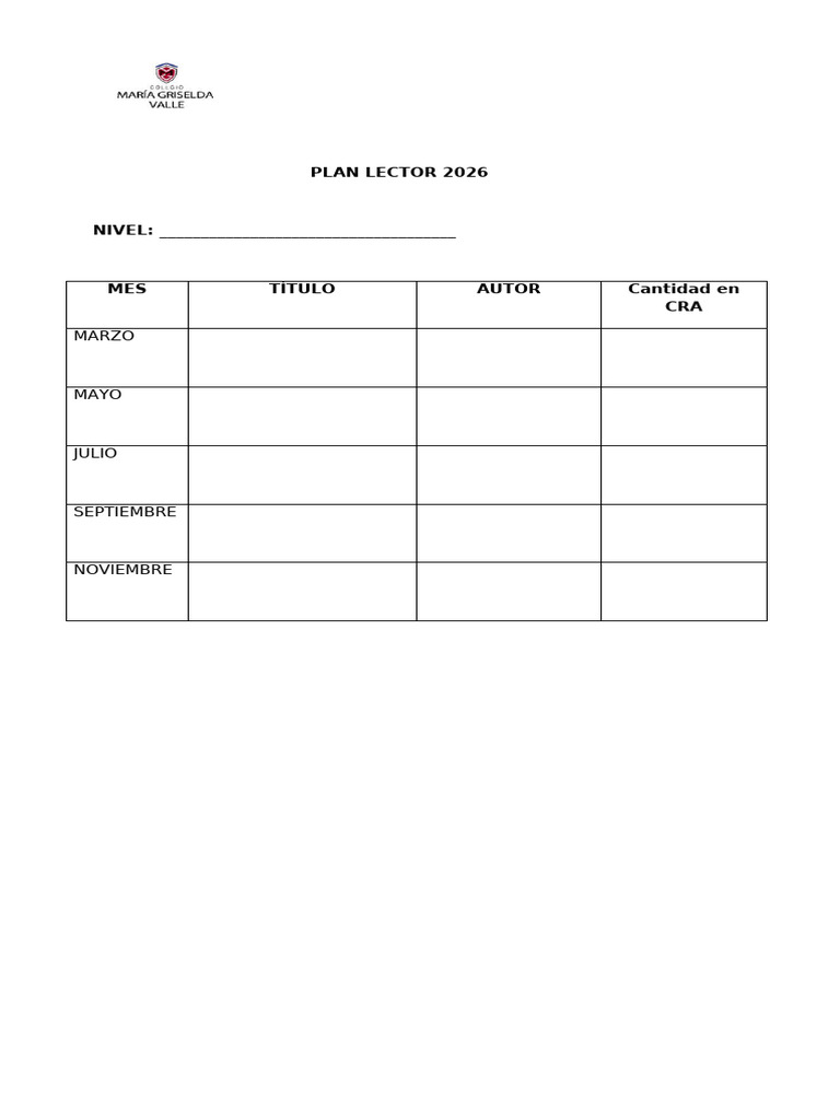 Plan Lector | PDF