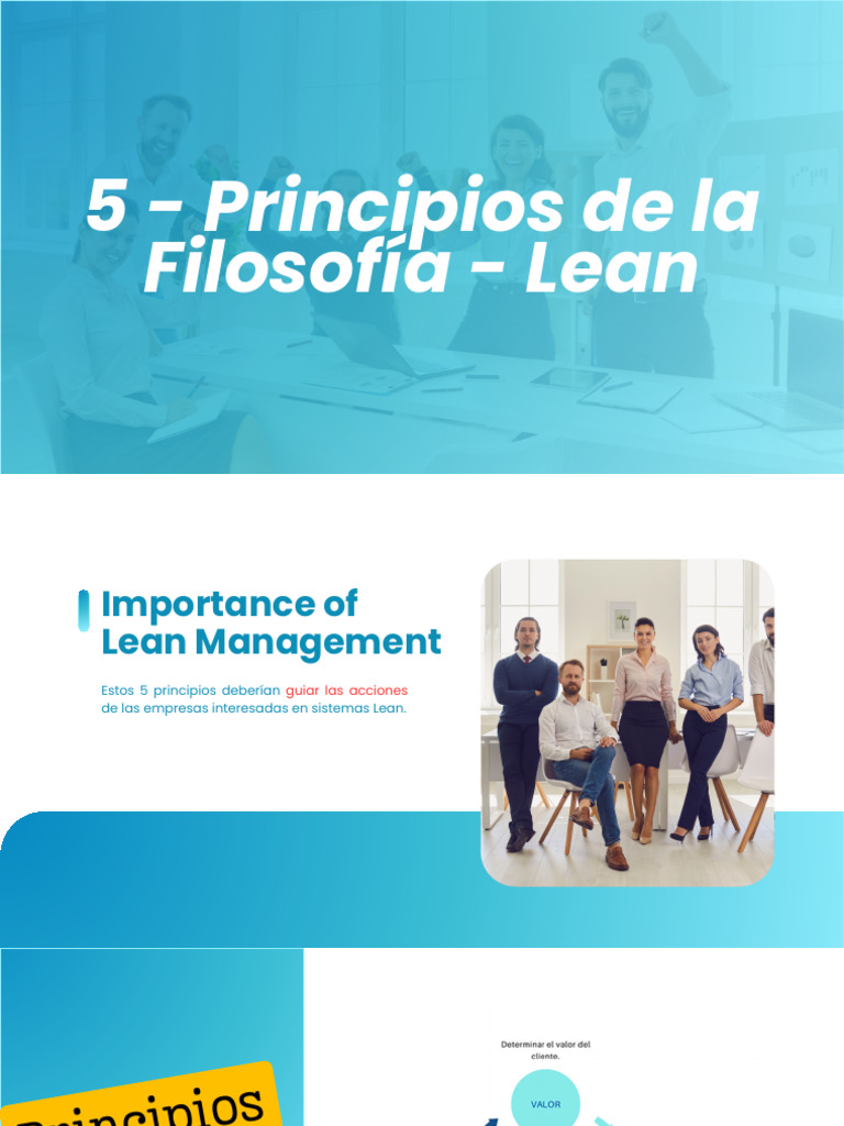 5 Principios Lean | PDF | Lean Manufacturing | Business