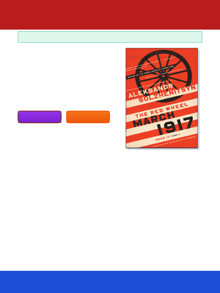 March 1917 The Red Wheel Node III Book 3 2nd Edition Aleksandr ...