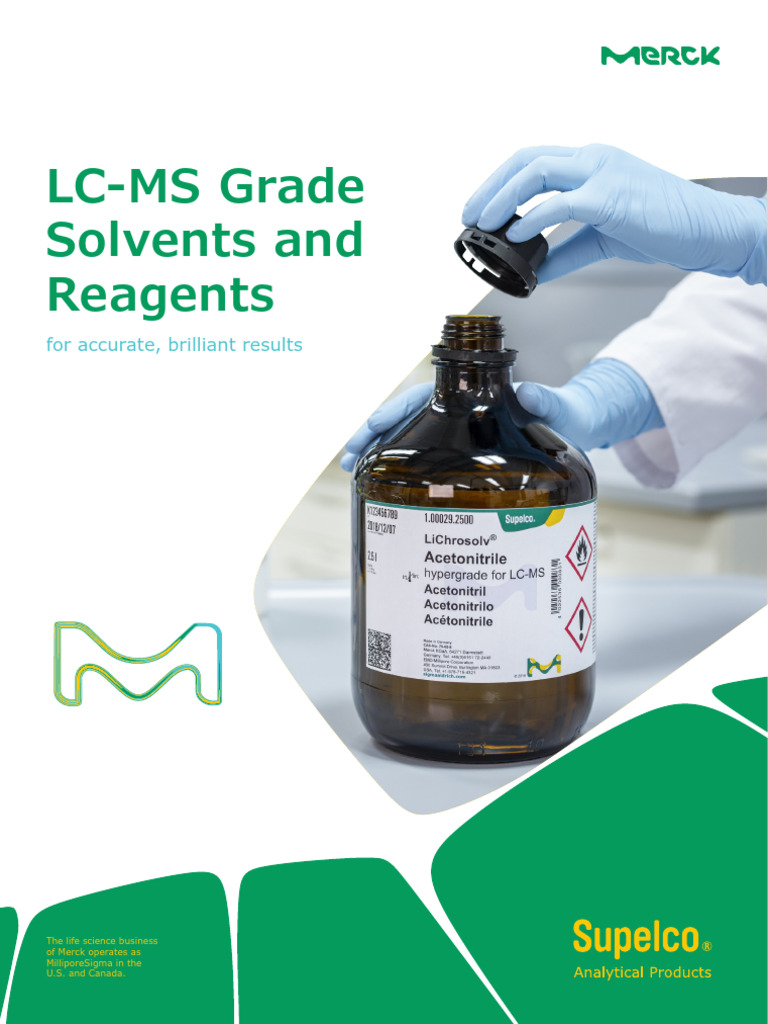 LC Ms Solvents Br5591en MK | PDF | Liquid Chromatography–Mass ...