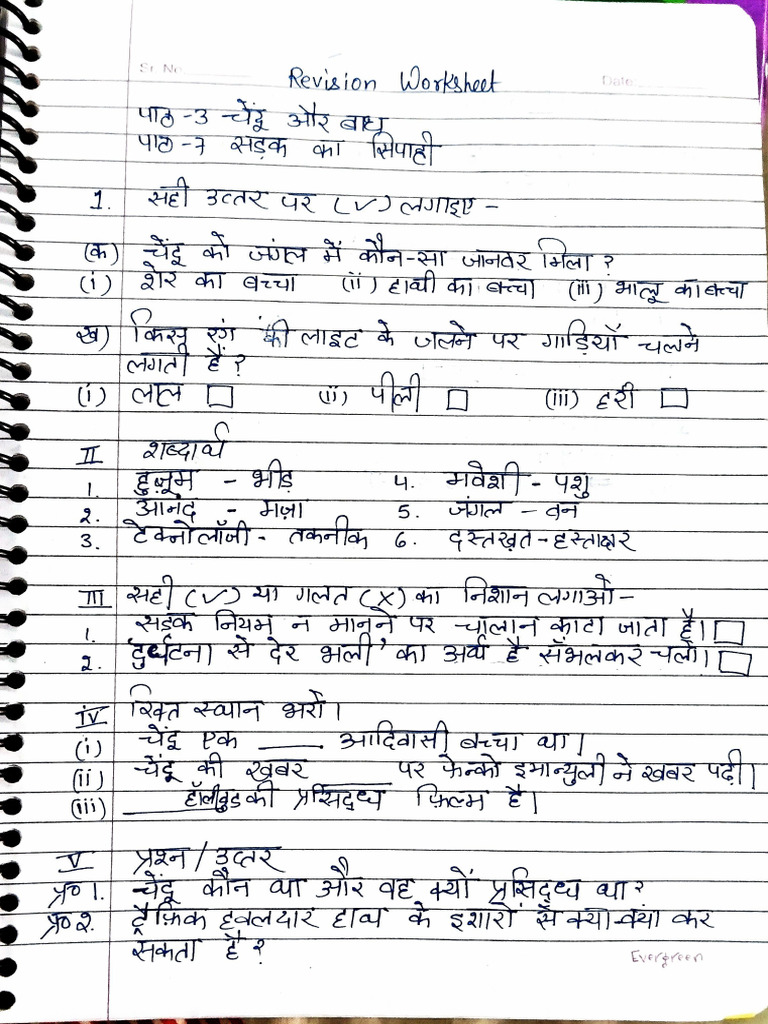 Class 5 Practice Work | PDF