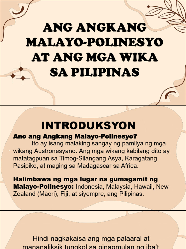 Ang Angkang Malayo Polinesyo | PDF