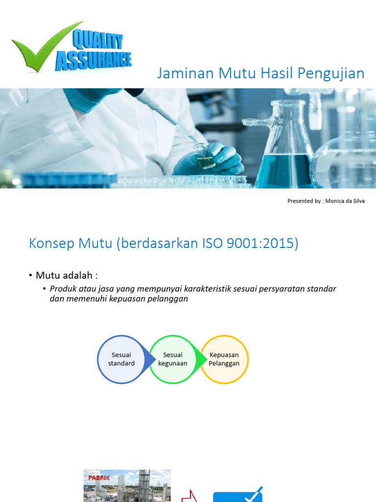 Jaminan Mutu Pengujian Laboratorium | PDF