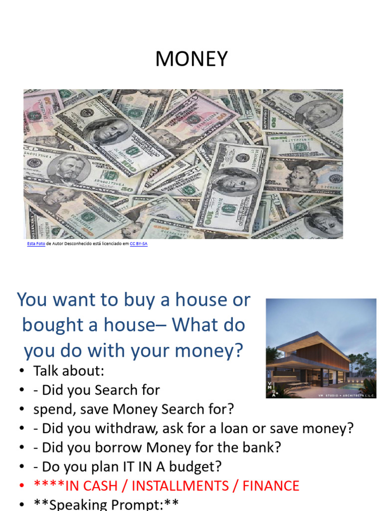 Money Management and Vocabulary Guide | PDF | Banks | Cash