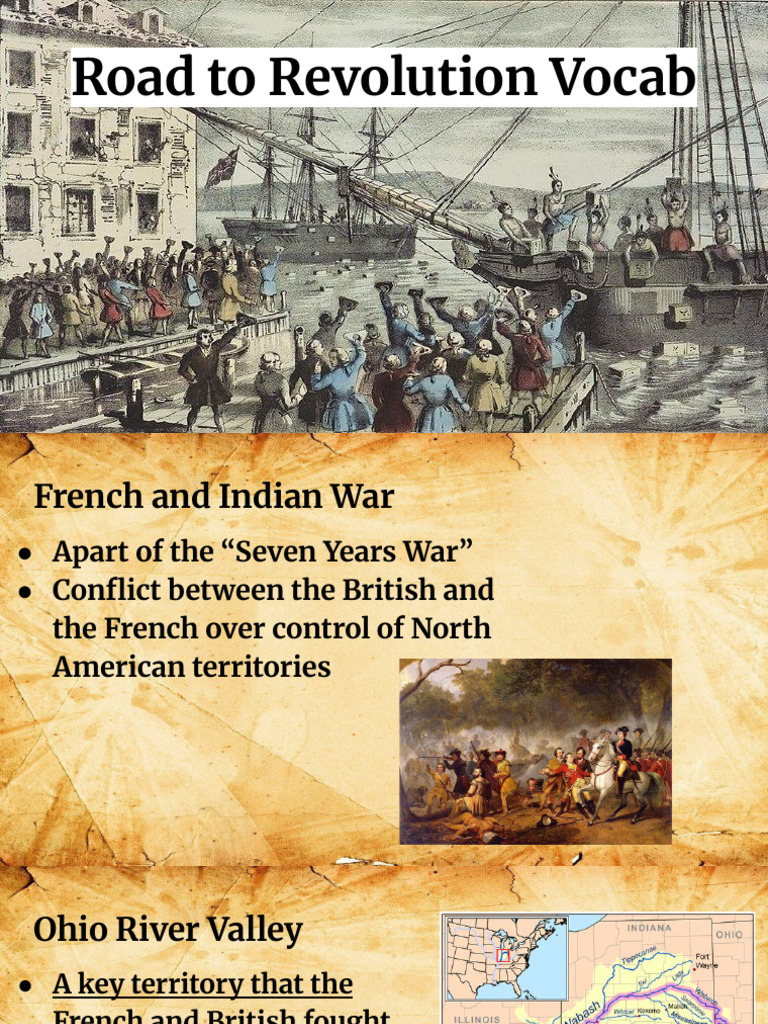 Road To Revolution Vocab | PDF